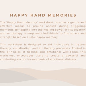 Happy Hand Memory Coping Skills Tool for Managing Overwhelming ...
