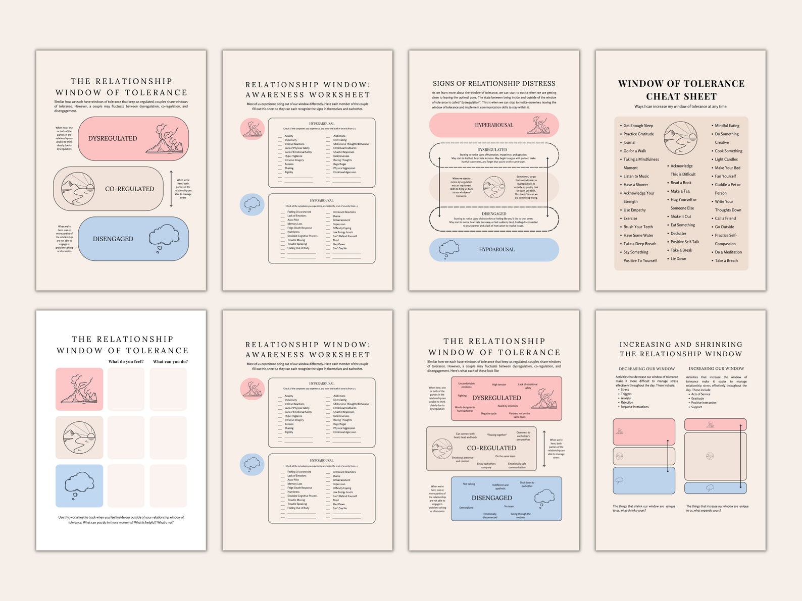 The Relationship Window of Tolerance Couples Therapy - Etsy