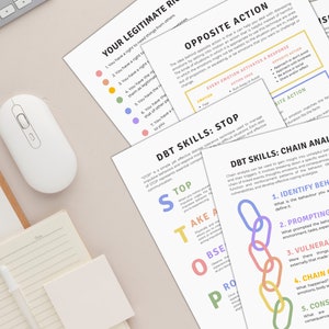 80 Page Dialectical Behavioural Therapy Digital Bundle | DBT Clinical ...