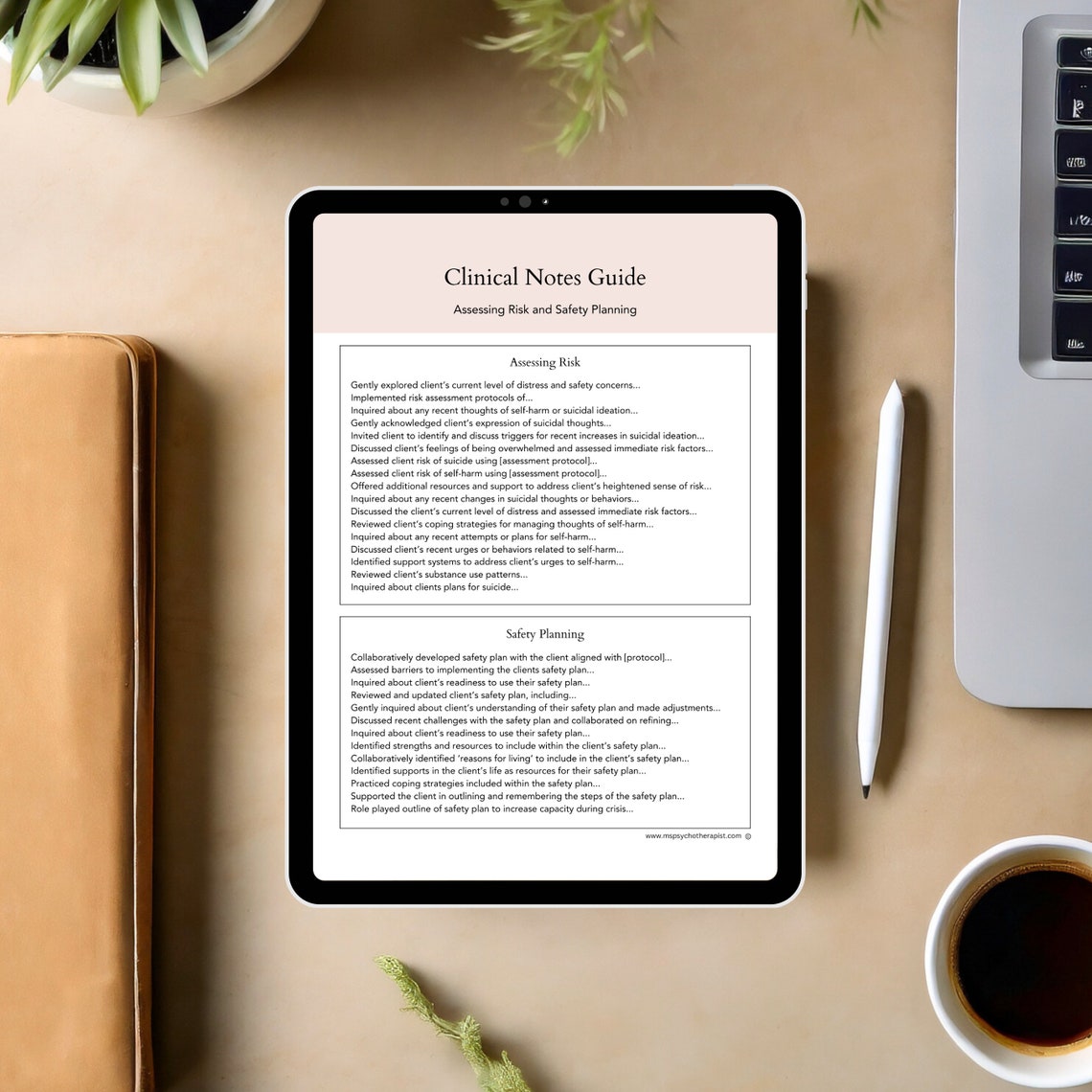 Clinical Notes Reference Guide for Therapists (PDF) - Etsy