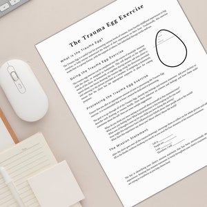 Trauma Egg Therapy Exercise: Mental Health Worksheet (PDF) - Etsy