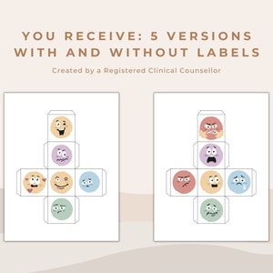 Feelings Cubes Emotional Regulation Activity for Kids | Children's ...