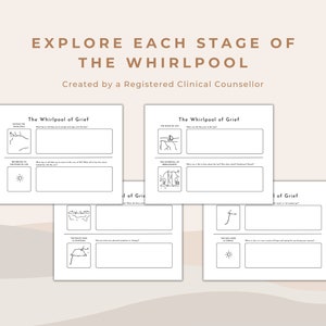 The Whirlpool of Grief Printable Digital Worksheets for Grief ...