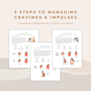 Impulse Control Tool: Delay, Distract, Decide DBT Worksheets (PDF) - Etsy