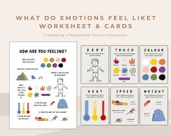 Emotions in the Body Poster and Printable Cards | Helping Students to ...