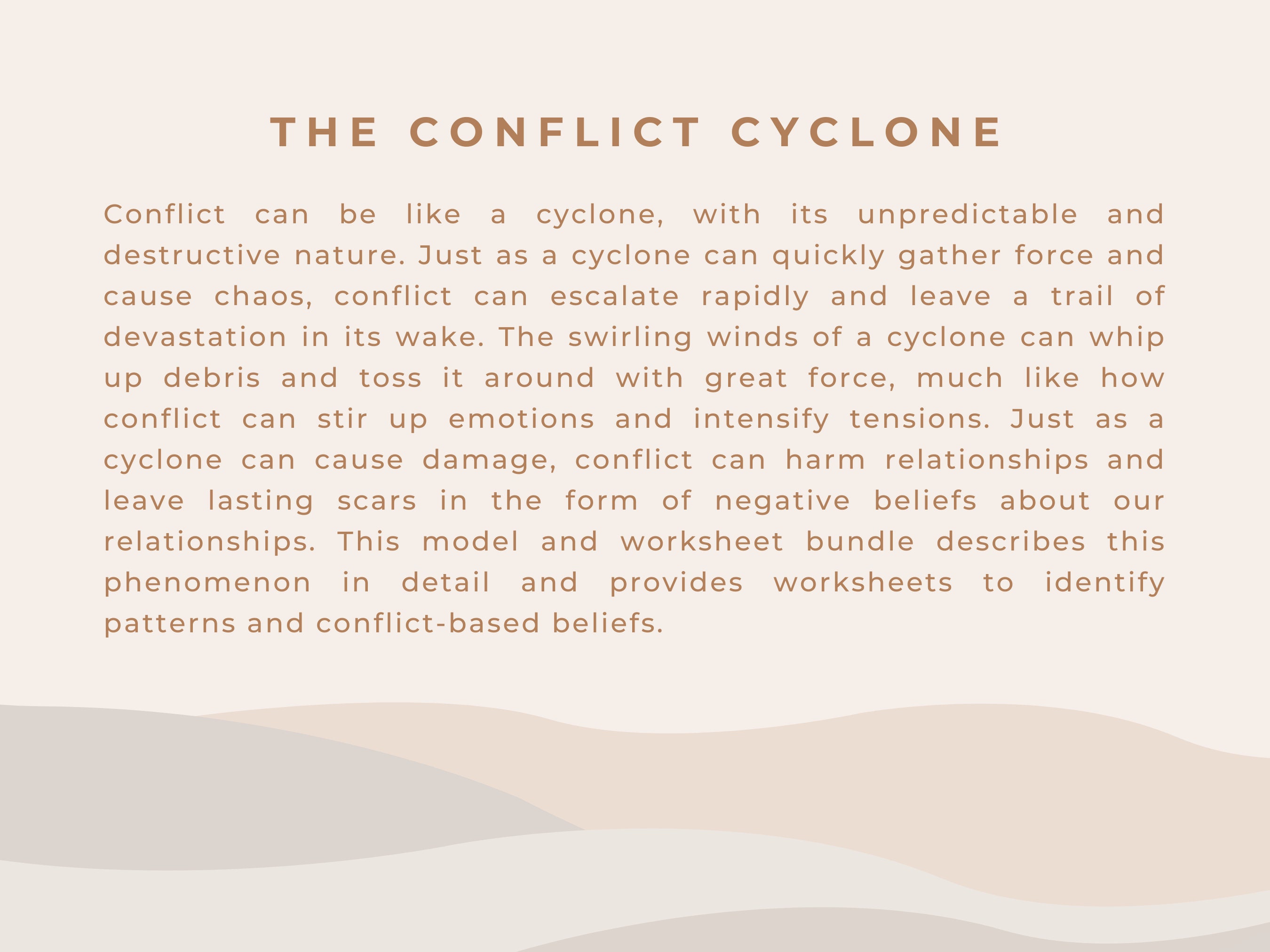 The Conflict Cyclone: A Model for Understanding Relationships and ...