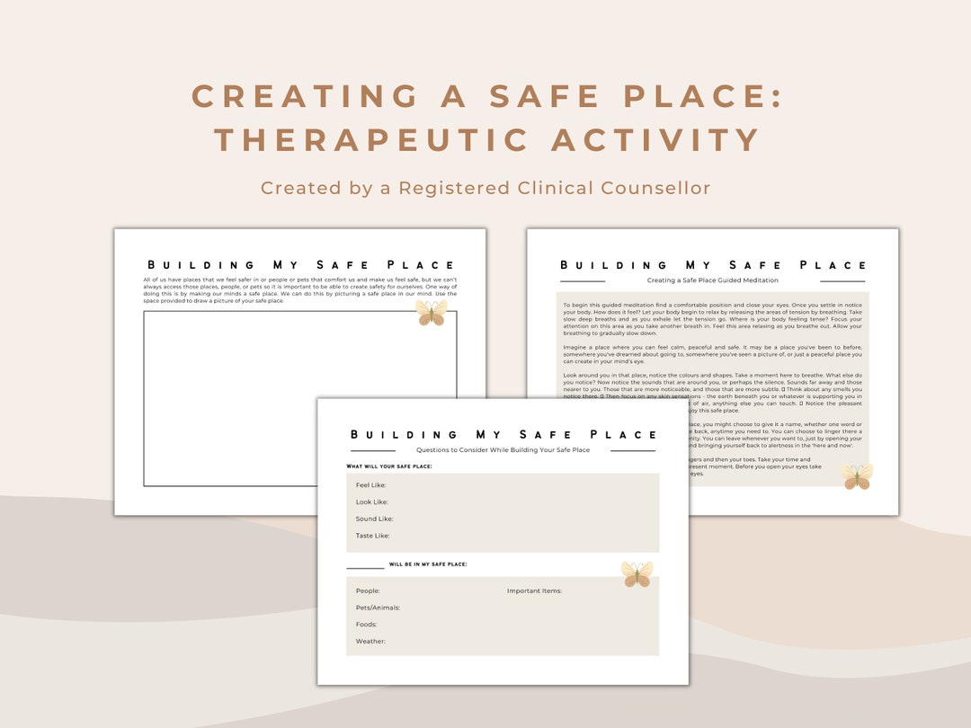 Safe Place Trauma Therapy Activity: Mindful Meditation (PDF) - Etsy