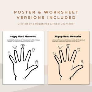 Happy Hand Memory Coping Skills Tool for Managing Overwhelming ...