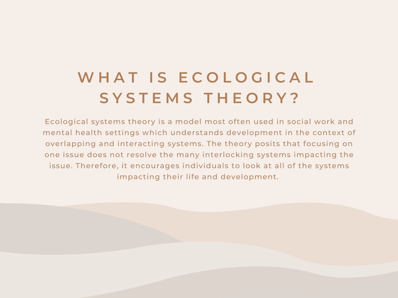 Bronfenbrenner's Ecological Systems Worksheet and - Etsy Canada