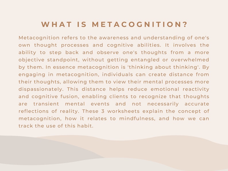 Metacognition and Mindfulness: Learning to Observe and Cope With ...
