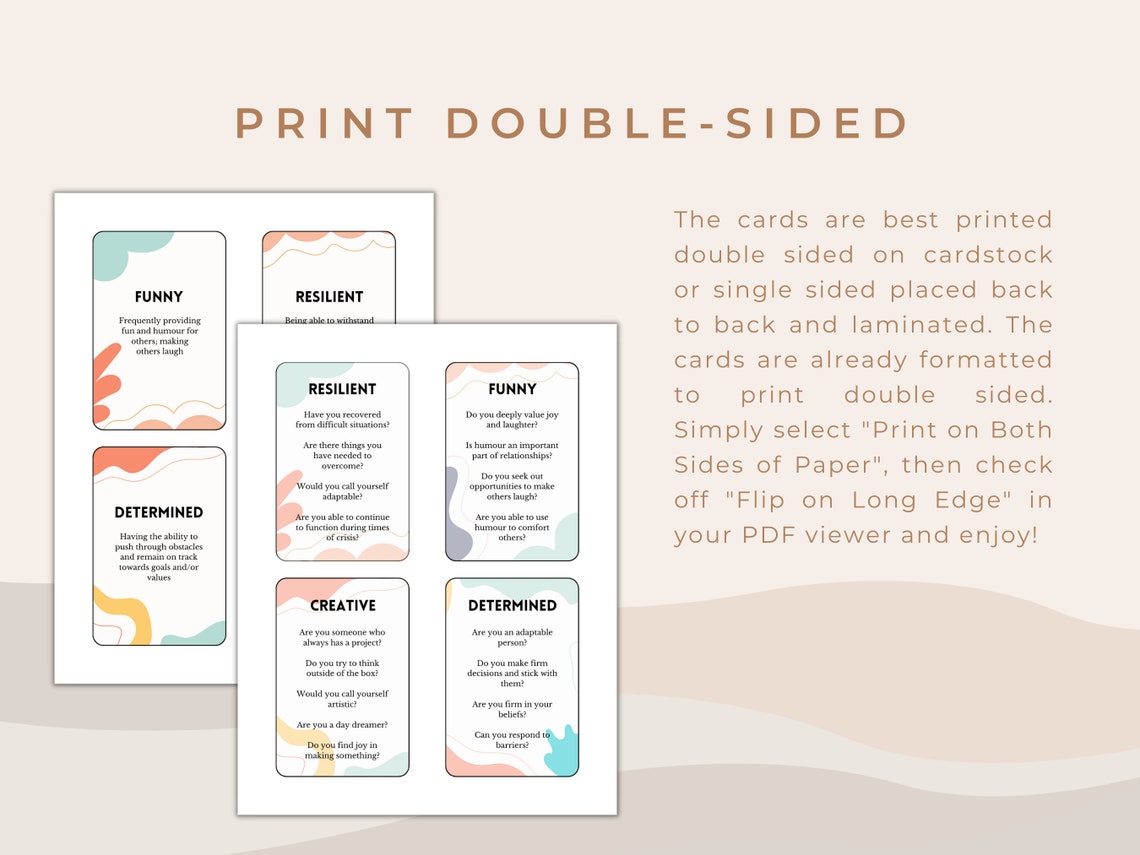 The Strengths Based Card Pack for Self-esteem and Mental - Etsy Canada