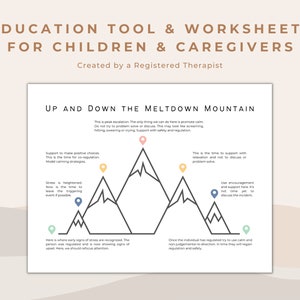 Meltdown Mountain Emotional Regulation Tool: Coping Skills for Kids ...