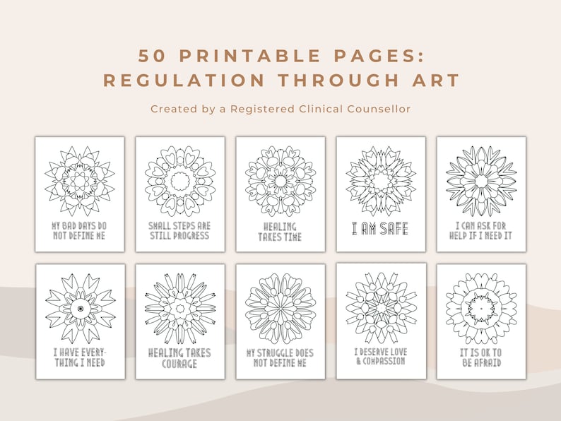 Mandalas and Mental Health: Coloring Pages Featuring Mandalas and ...