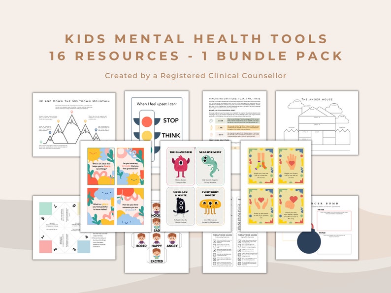 Childrens Mental Health Tools Mega-bundle: 16 Resources and - Etsy