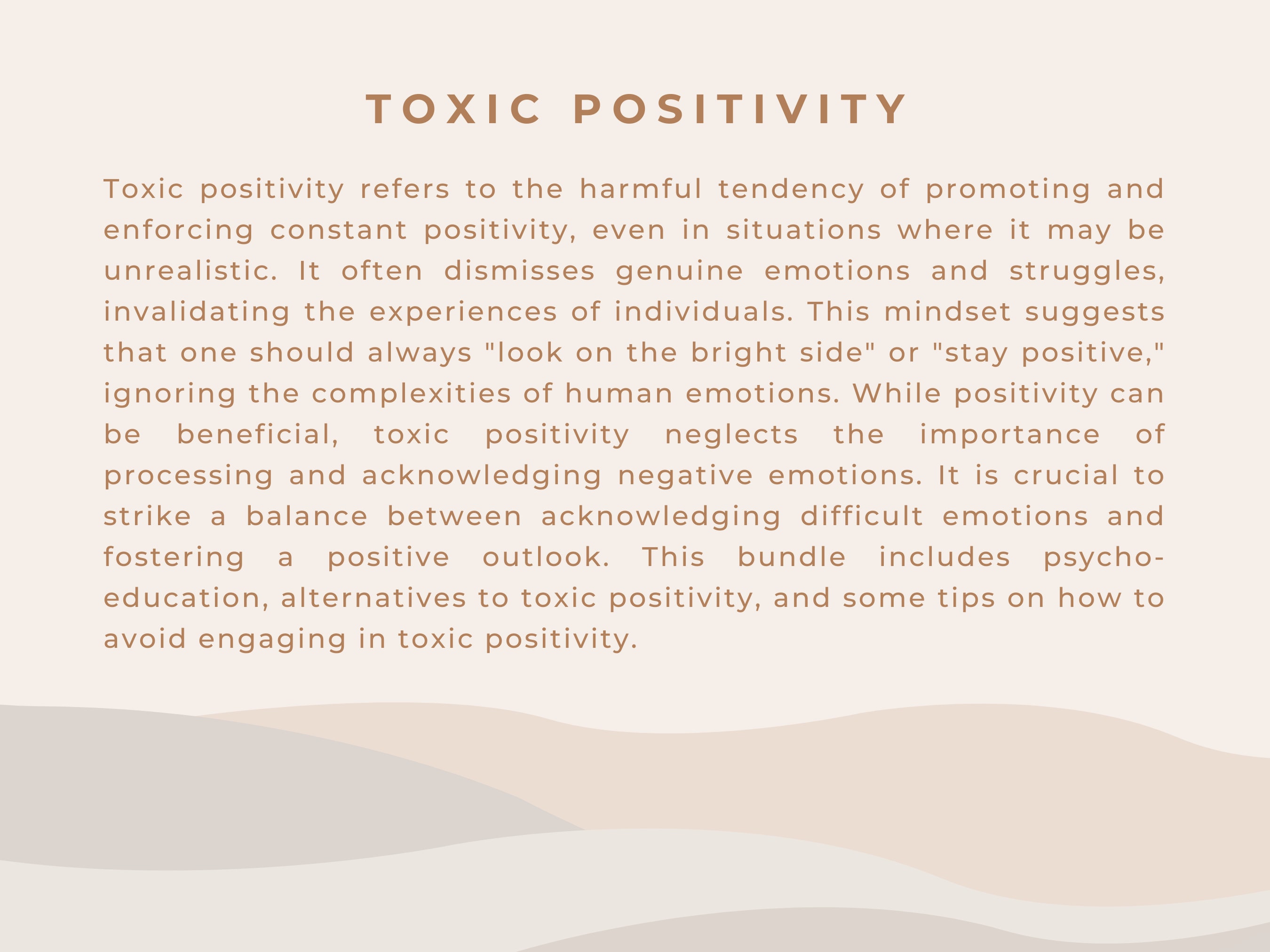Toxic Positivity Resource Bundle Understanding and Identifying Patterns ...
