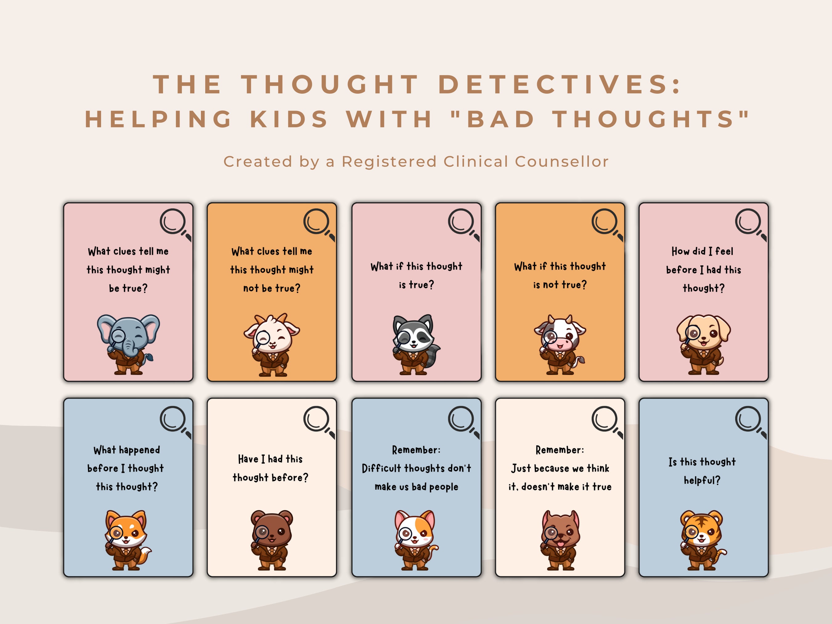 The Thought Detectives: Helping Kids and Children to Cope With - Etsy ...