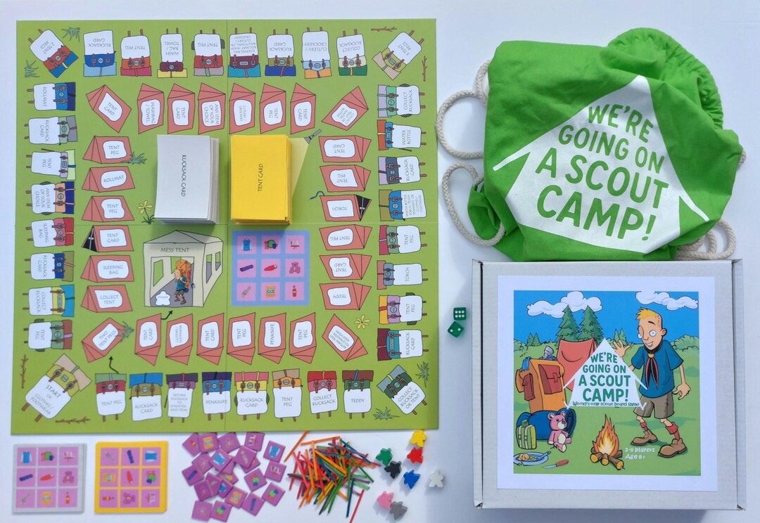We're Going on a Scout Camp! Board Game - Etsy UK