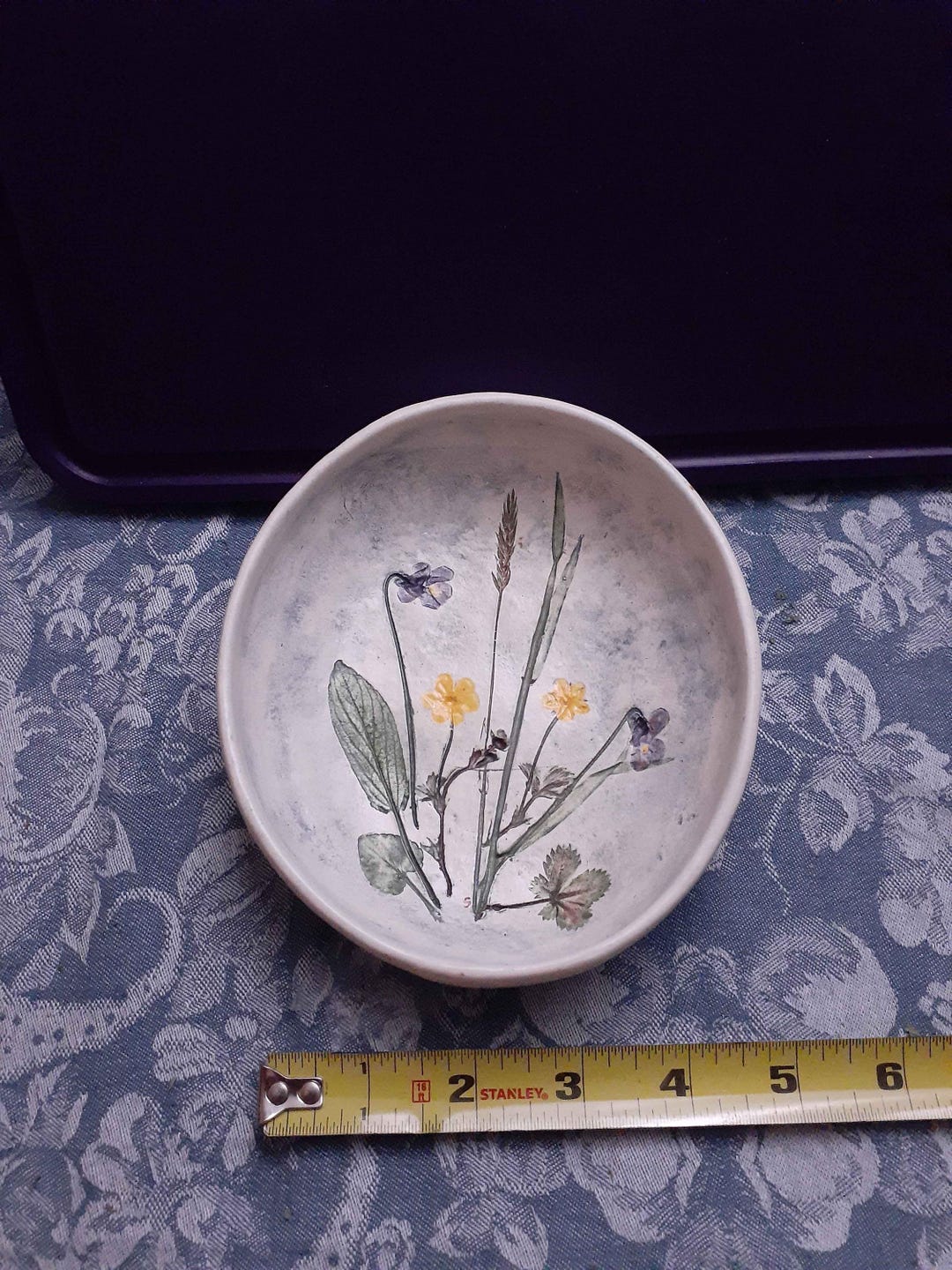 Vintage Salt Marsh Pottery Oval Cinqfoil Ceramic Decorative Bowl - Etsy