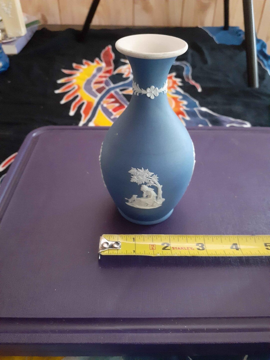 Vintage Wedgwood Cobalt Dipped Jasper Bud Vase - Etsy