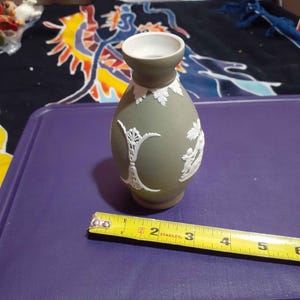 Vintage Wedgwood Light Green Dipped Jasper Bud Vase - Etsy