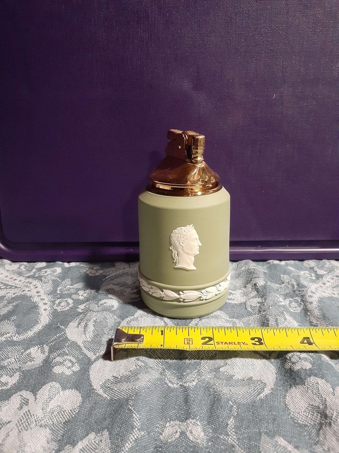 Vintage Wedgwood Sage Green Jasper Desk Lighter - Etsy