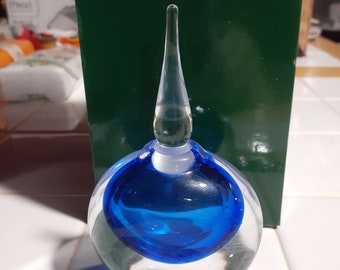 Two Art Glass Perfume Bottles, Vandermark Studios Signed by Artist ...