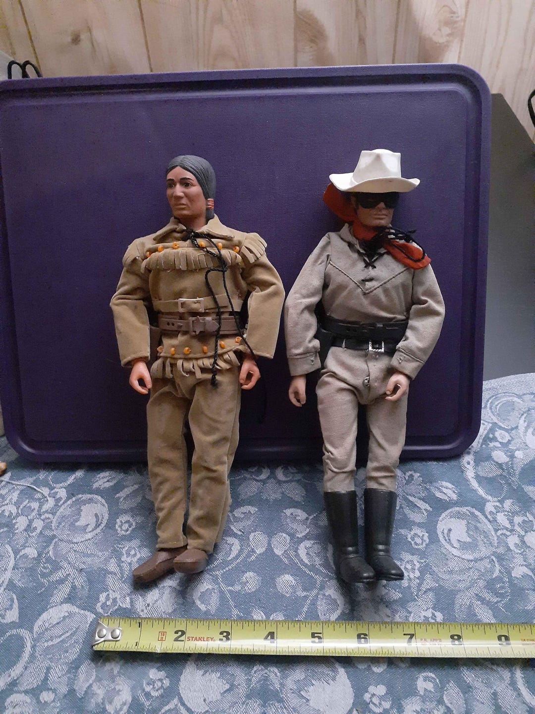 Vintage Pair Lone Ranger and Tonto Tall Action Figures With Guns - Etsy