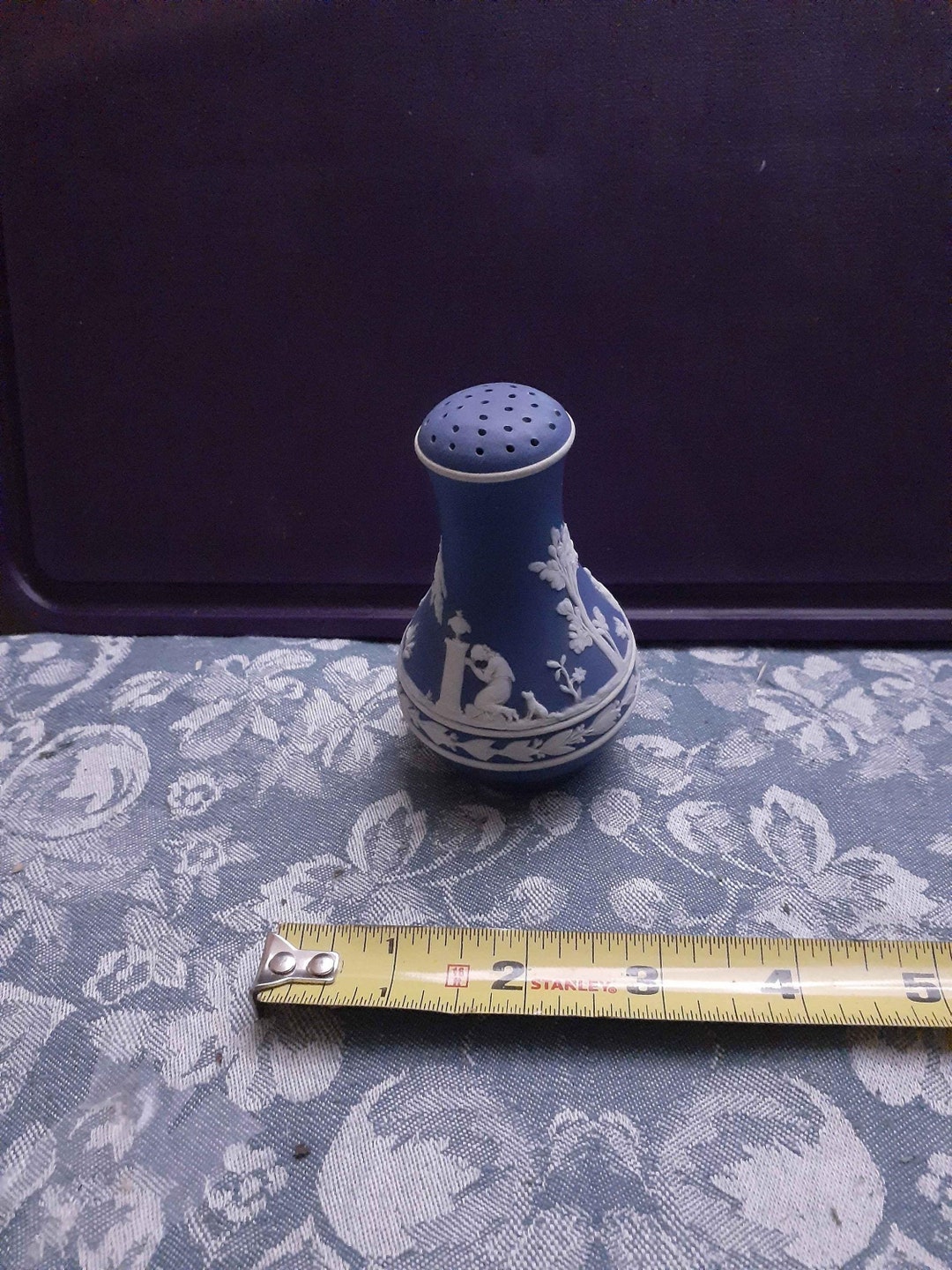 Vintage Wedgwood Cobalt Dipped Jasper Salt/pepper Shaker - Etsy