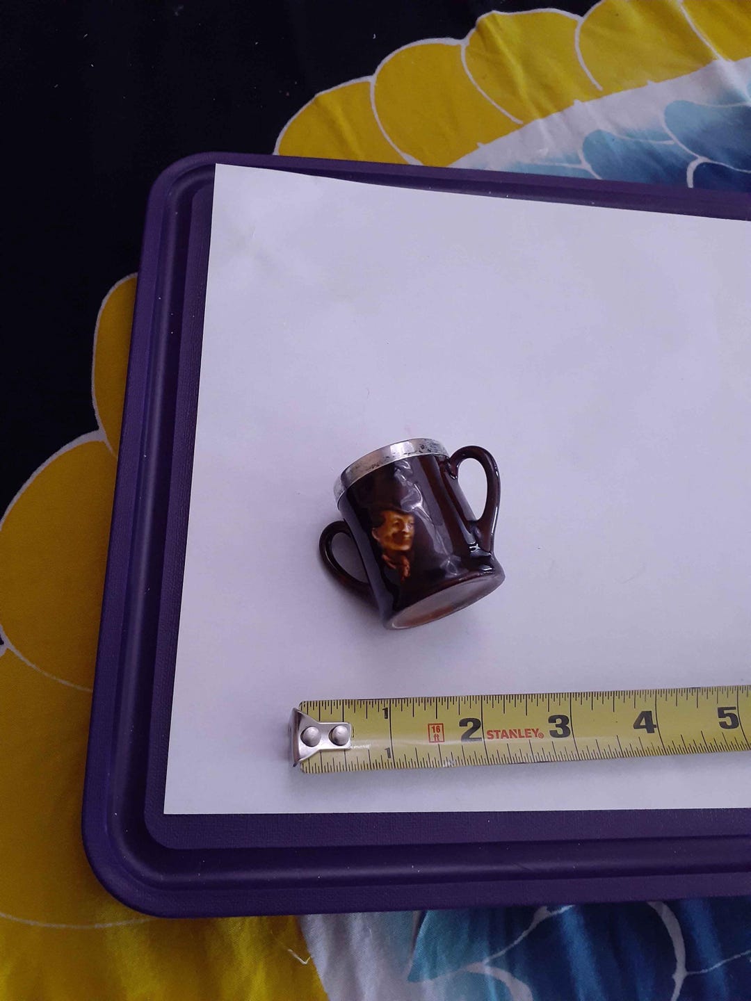 Vintage Royal Doulton 'dickens Sam Weller' Silver Rimmed Miniature ...