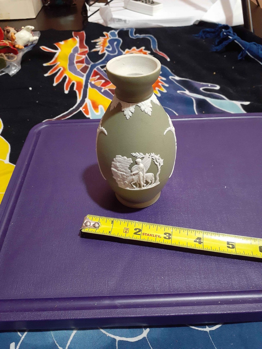 Vintage Wedgwood Light Green Dipped Jasper Bud Vase - Etsy