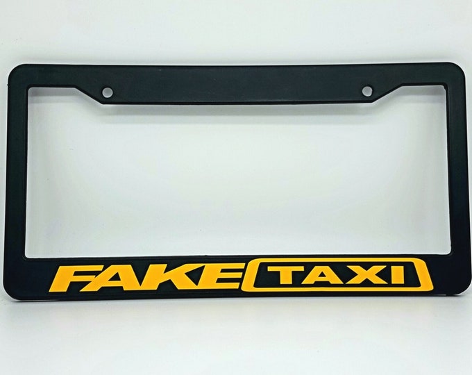 Fake Taxi Plate Frame - Etsy