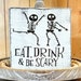Halloween Front Door Sign Be Our Guest Be Our Ghost Custom Halloween ...