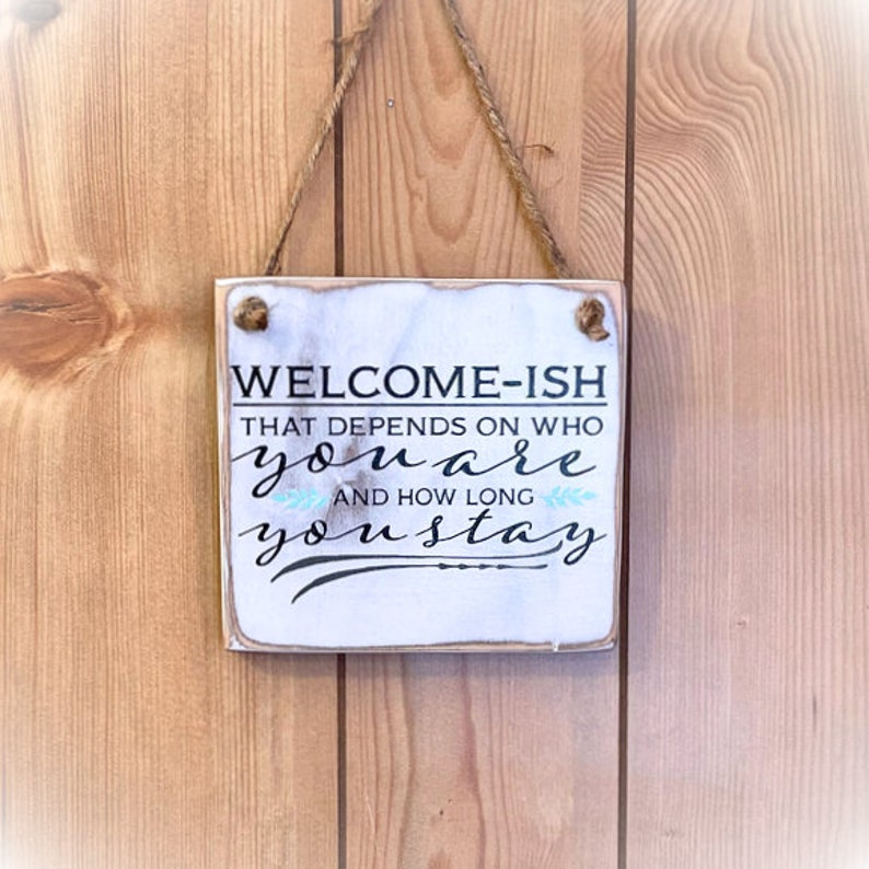 Funny Front Door Sign Funny Front Door Decor Housewarming Gift Gift for ...