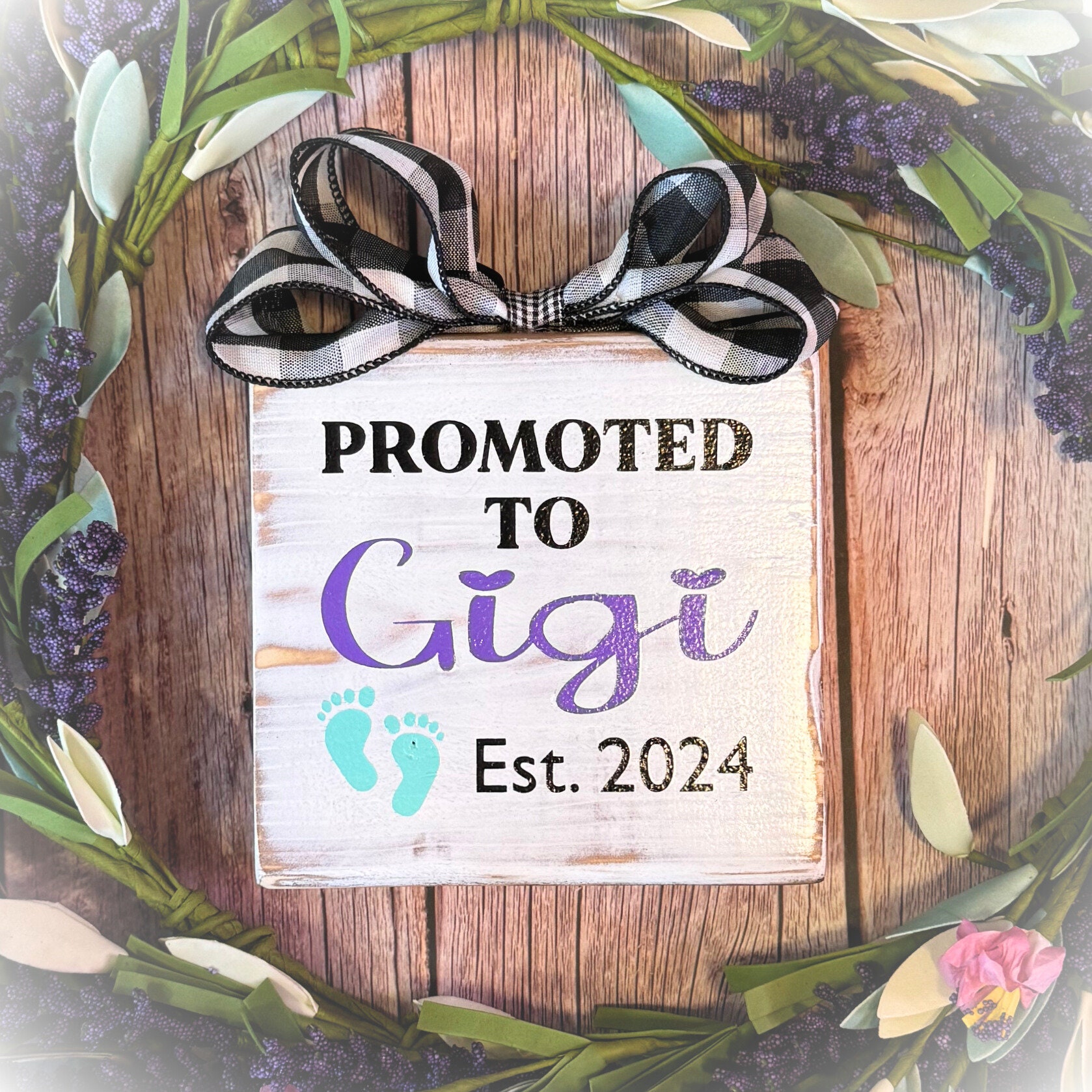 Pregnancy Announcement Sign - Birth Announcement - Gigi Sign - Promoted ...