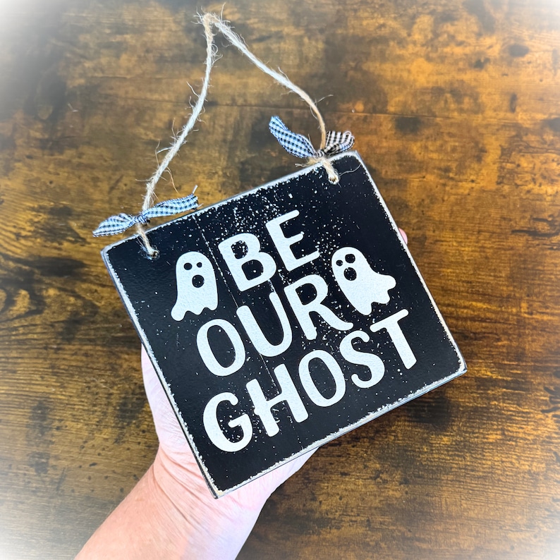 Handmade Halloween Ghost Sign – Rustic Porch Decor - Etsy
