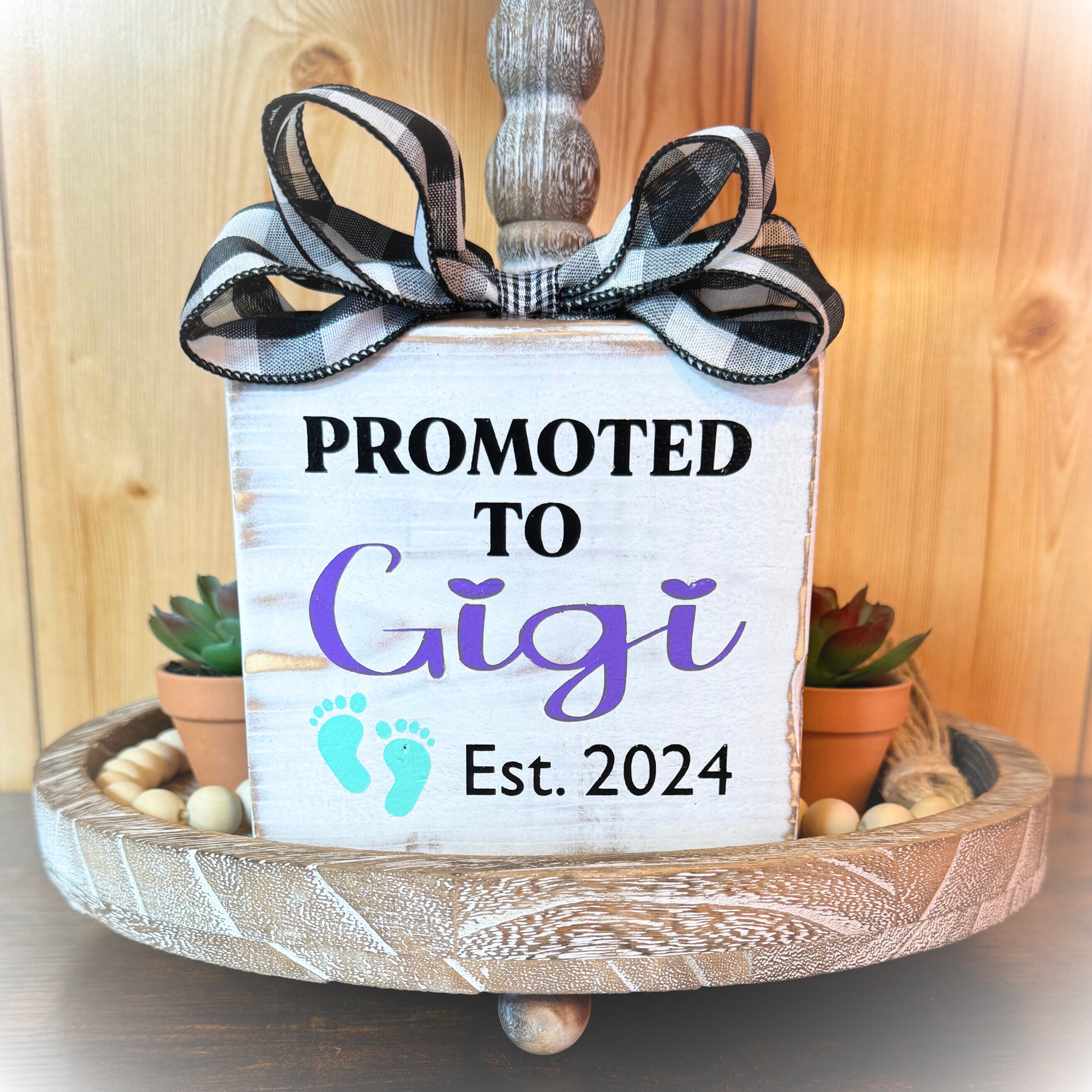 Pregnancy Announcement Sign - Birth Announcement - Gigi Sign - Promoted ...