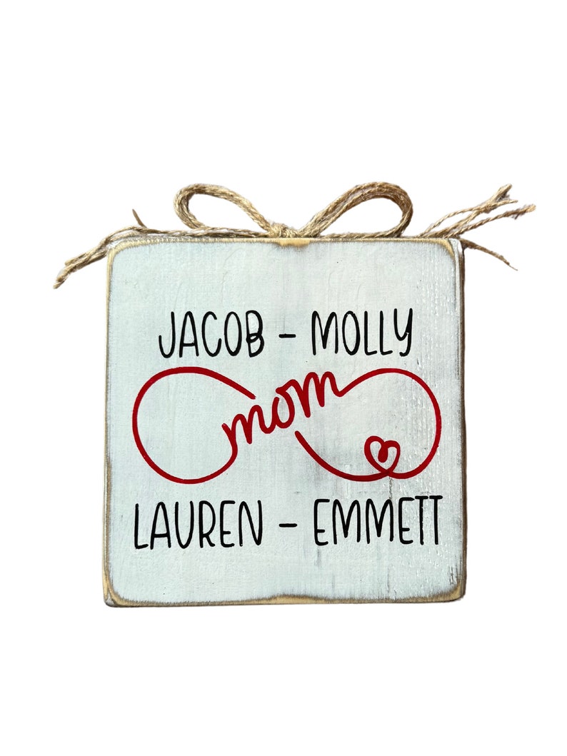 Personalized Family Name Sign - Custom Gift for Mom - Mother's Day Sign ...