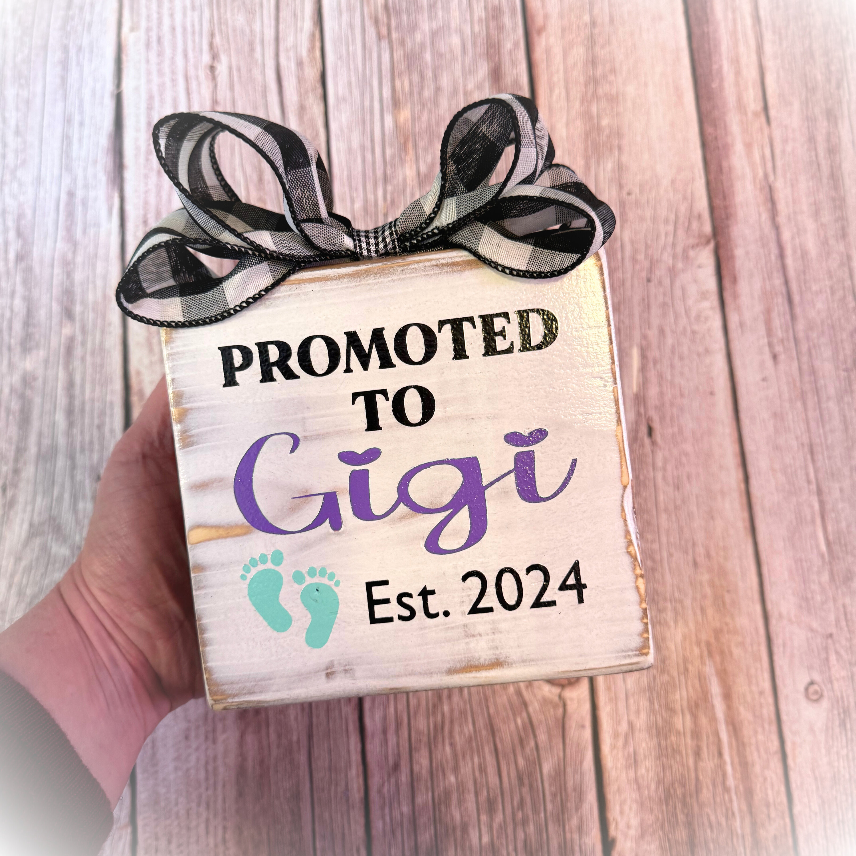 Pregnancy Announcement Sign - Birth Announcement - Gigi Sign - Promoted ...