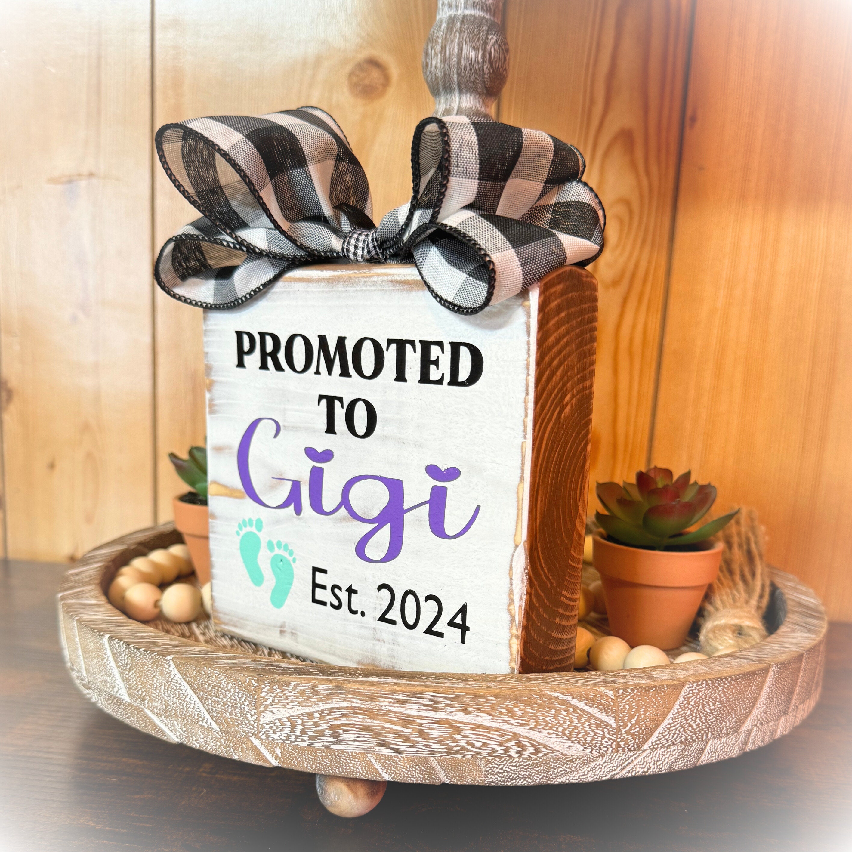 Pregnancy Announcement Sign - Birth Announcement - Gigi Sign - Promoted ...