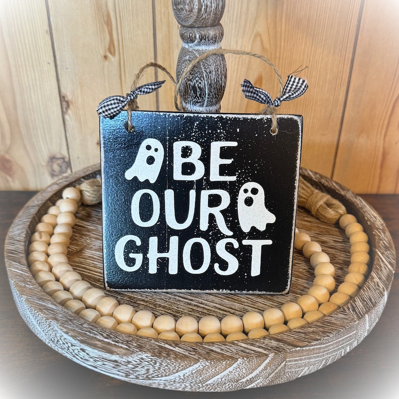 Handmade Halloween Ghost Sign – Rustic Porch Decor - Etsy