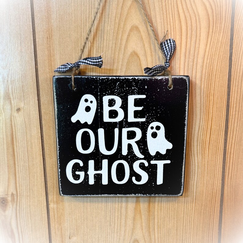 Handmade Halloween Ghost Sign – Rustic Porch Decor - Etsy
