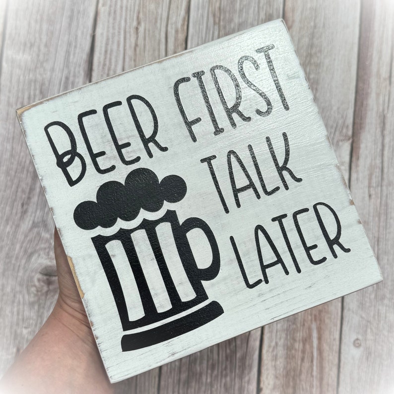 Funny Beer Sign – Handmade Rustic Man Cave Decor, Father's Day Gift - Etsy