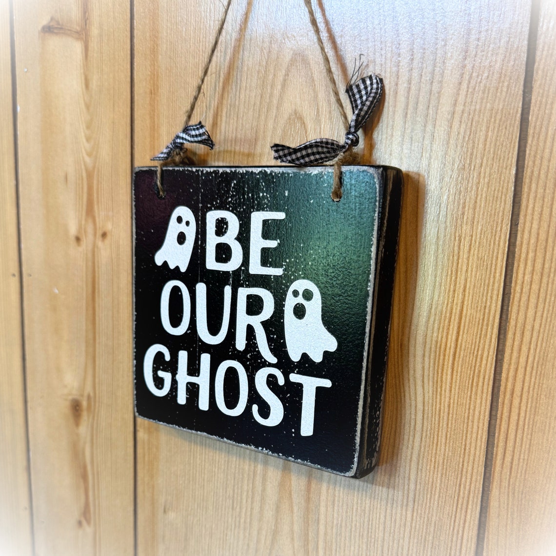 Halloween Front Door Sign - Be Our Guest - Be Our Ghost - Custom ...