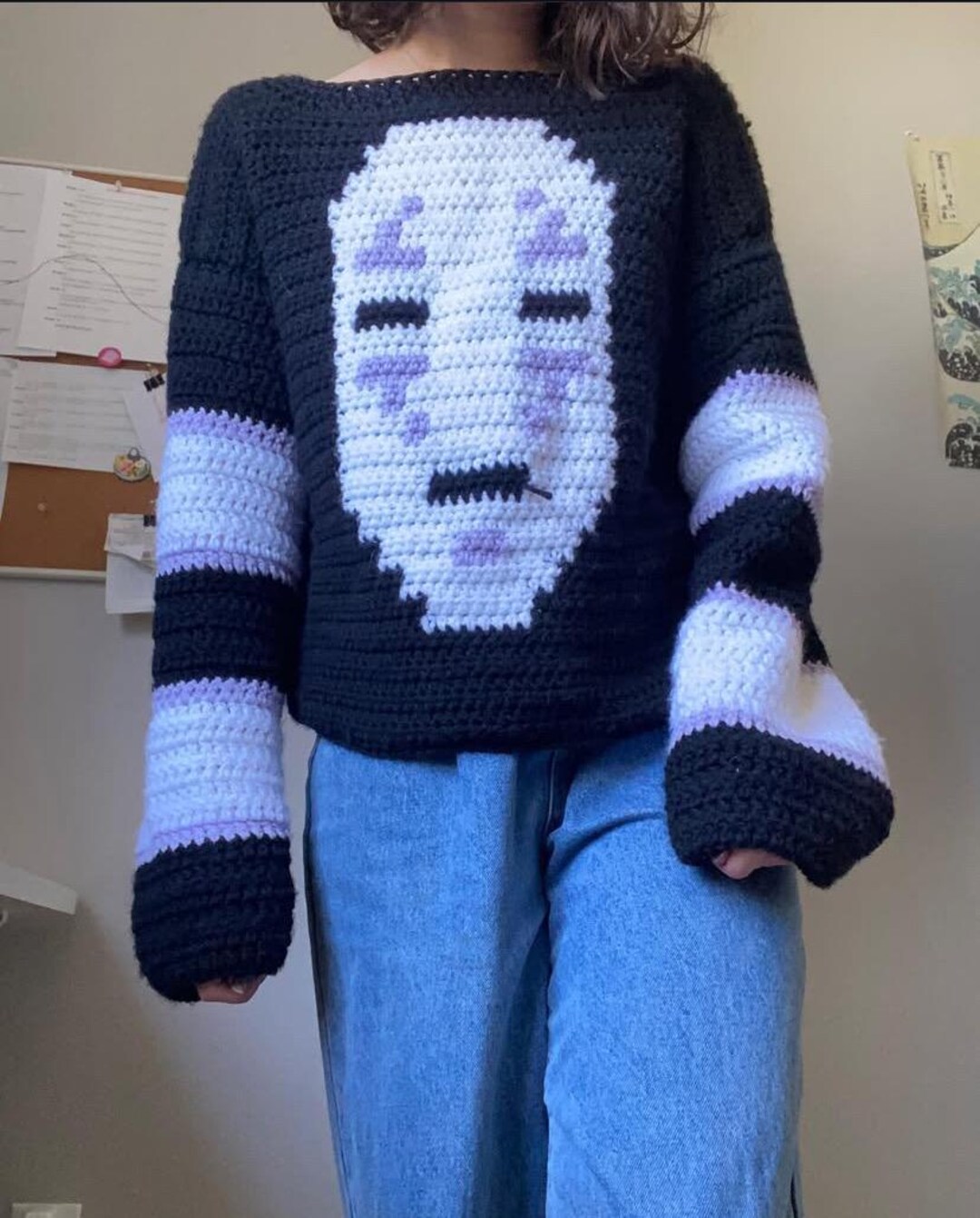 No Face Sweater Crochet Pattern - Etsy