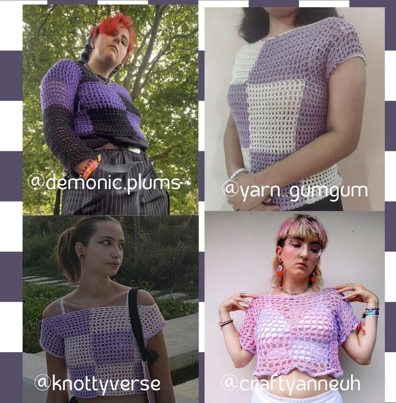 Check Me Out Top Crochet Pattern - Etsy