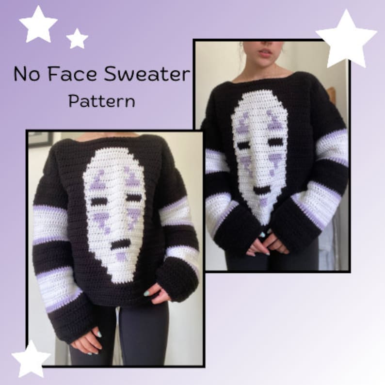 No Face Sweater Crochet Pattern - Etsy