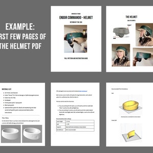 Endor Hat and Helmet Sewing Patterns & STL Bundle - Return of the Jedi ...