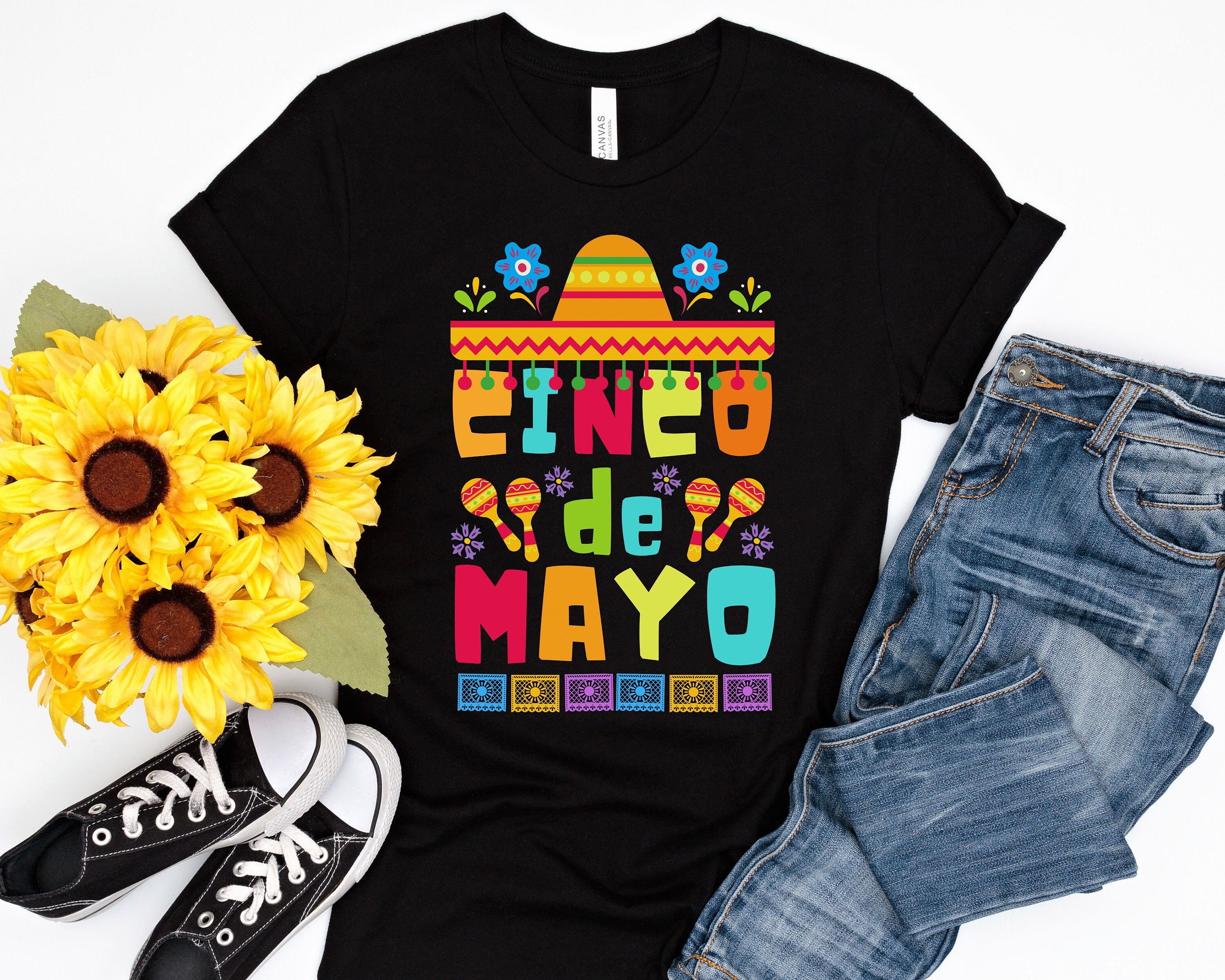 Cinco De Mayo Shirt, Mexican Fiesta 5 De Mayo T-shirt, Happy Cinco De ...