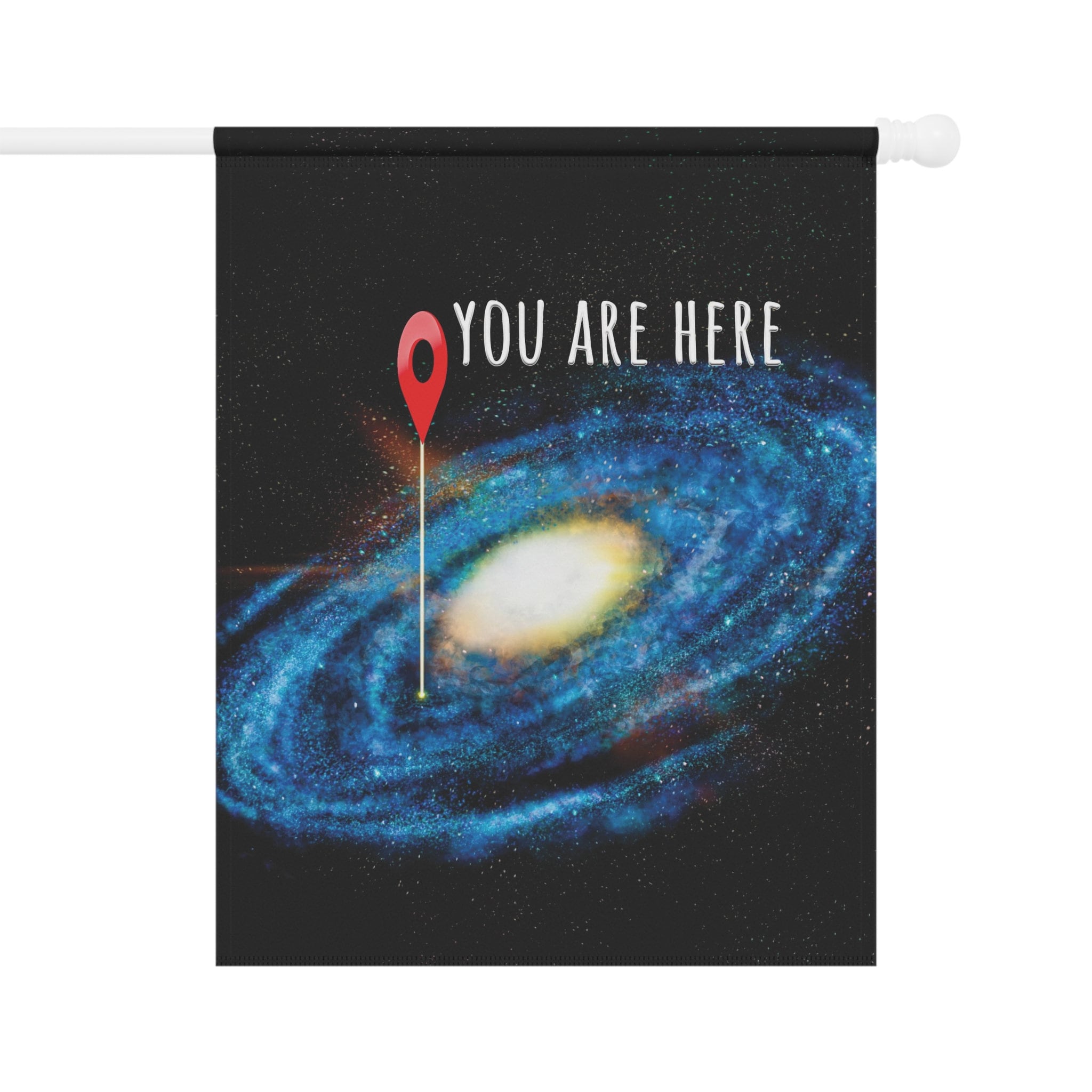 You Are Here Funny Yard Garden Flag, Outer Space Yard Art, Milky Way ...