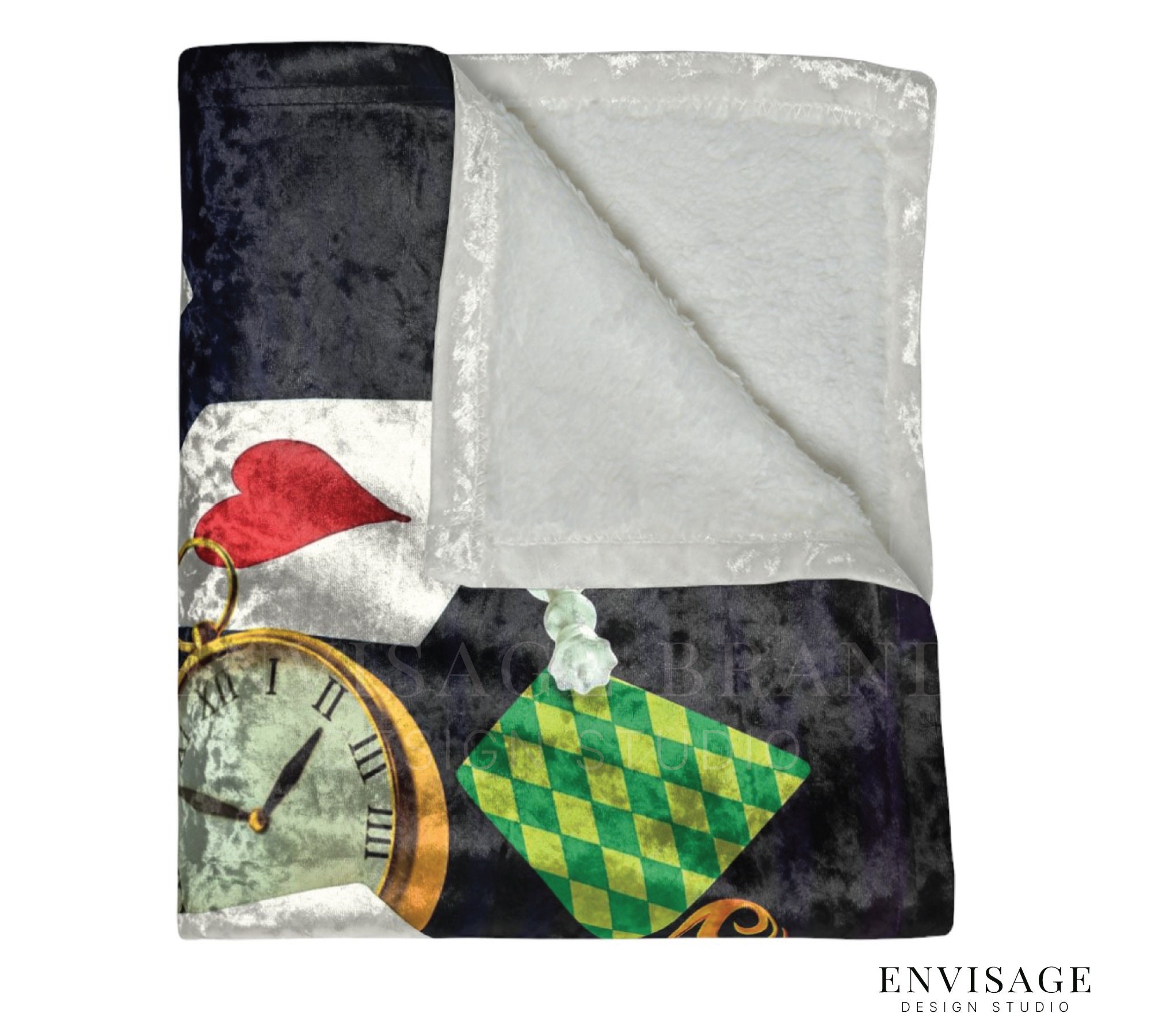 Alice in Wonderland Themed Velvet Blanket, Blankets for Gifts, Blankets ...